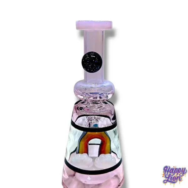 Pink Rainbow Rig – Happylion Smokeshop